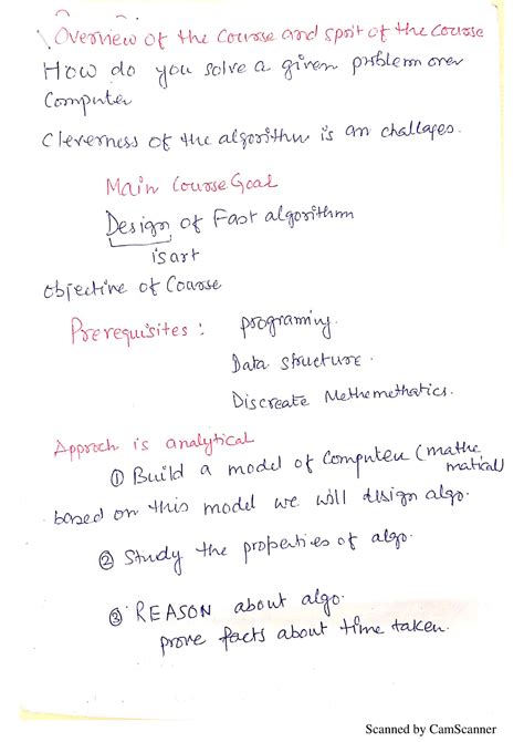 Daa Lecture Notes Stats Studocu