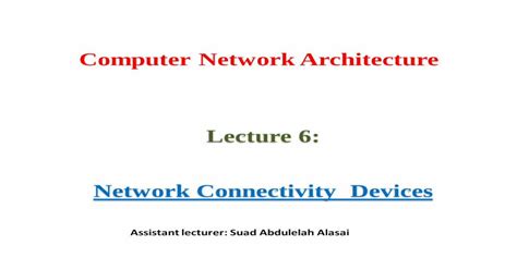 pdf computer network architecture lecture 6 network dokumen tips