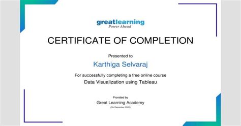 Tableau Datavisualization Greatlearning Karthiga Selvaraj
