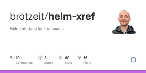 Github Brotzeithelm Xref Helm Interface For Xref Results