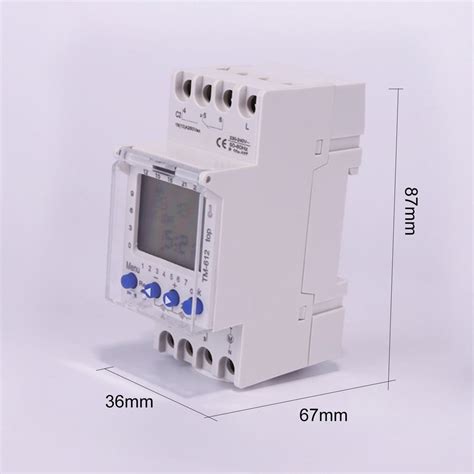 Sinotimer 220v tm612 tvåkanaltimer 7 dagar 24 timm Grandado