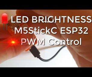 StickC M5Stack Change Brightness Of An LED With A Button Visuino Visual Development For Arduino