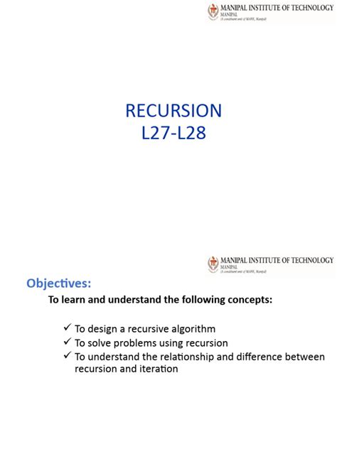 l27 l28 recursive functions pdf algorithms and data structures computer programming