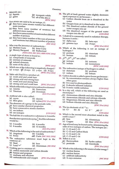general science chemistry objective for psc ssc pdf free download