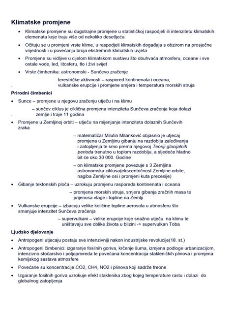 Klimatske Promjene Pdf