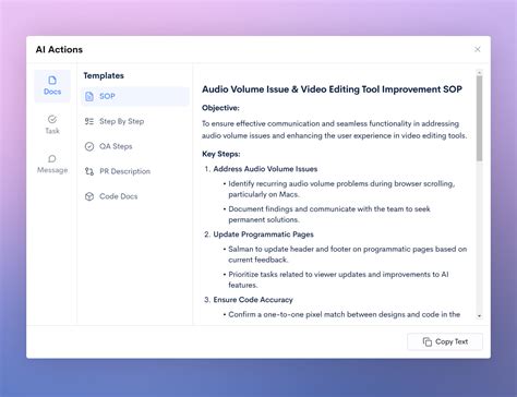Introducing Ai Actions Create Documents Tasks And Messages From Videos