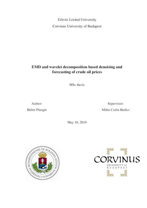 pdf emd and wavelet decomposition based denoising and web cs elte