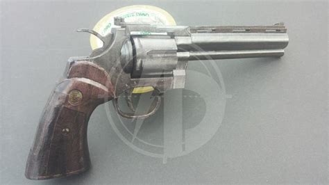 1 1 Revolver Python Gun 3d Paper Model Diy Papercraft Toy Building And Construction Toys