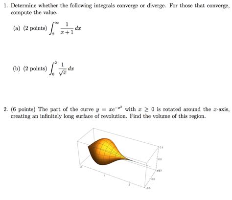 Solved Determine Whether The Following Integrals Converge Or