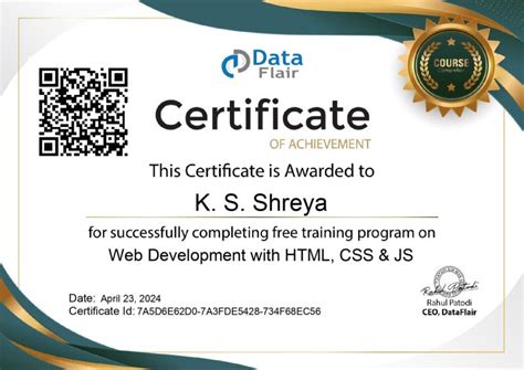 k s shreya on linkedin dataflair html css js