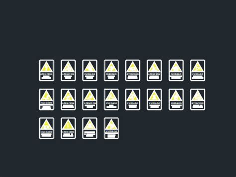 Safety Warning Signs In Autocad Download Cad Free 116 37 Kb Bibliocad