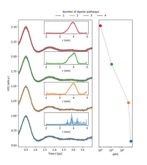 Dipolar Pathways Model Selection Deerlab