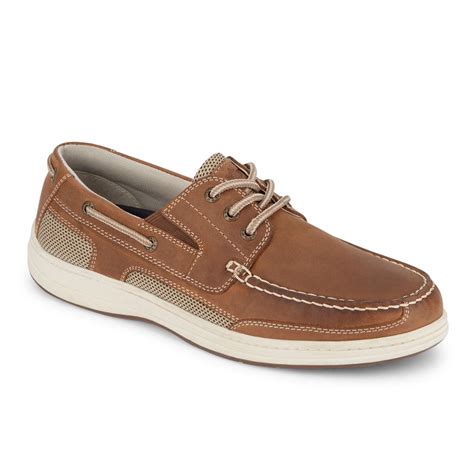 Dockers Mens Boat Shoes 13 Wide Beige Leather Casual Shoes For Men