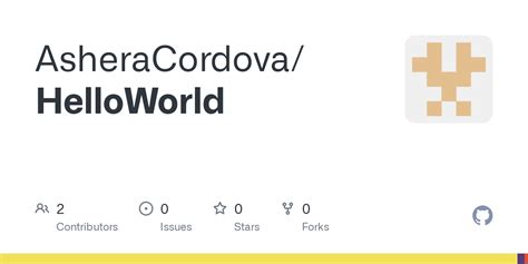 Github Asheracordovahelloworld