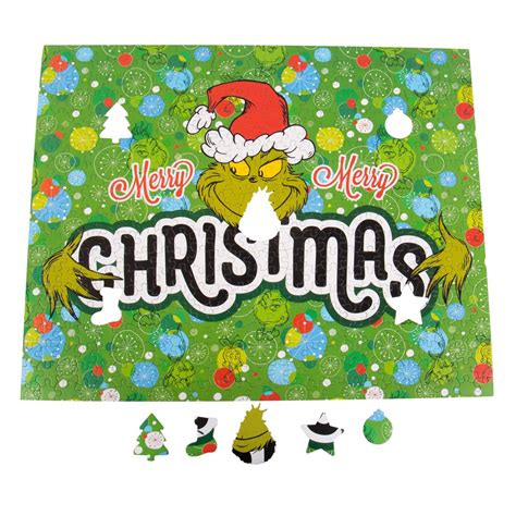The Grinch Double Sided Puzzle In Tin Greenyellow