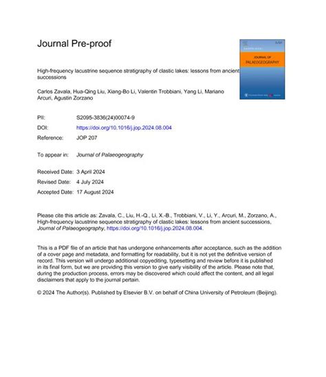 High Frequency Lacustrine Sequence Stratigraphy Of Clastic Lakes Lessons From Ancient Successions