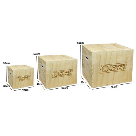 Powerguidance Caja Pliométrica De Madera 3 En 1 Ideal Para