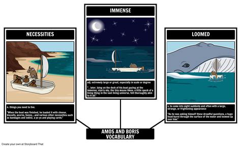 Amos And Boris Vocabulary Storyboard By Ashley Trudeau