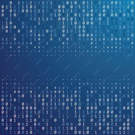 Premium Vector Binary Code Digital Technology Background Made With Zeros And Ones