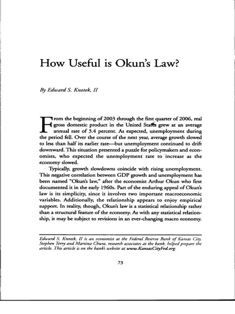 How Useful Is Okuns Law Agr Pdf Copyright Crime And Violence