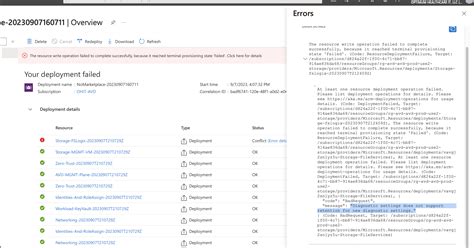 Avd Landing Zone Accelerator Deployment Error Storage Fslogix · Issue