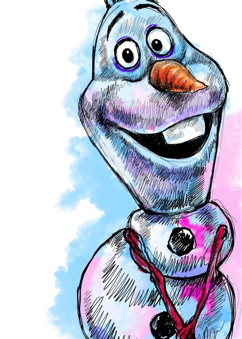 Olaf Disney Drawing