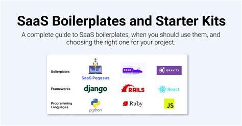 saas boilerplates and starter kits