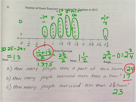 Line Plotsdot Plots Page 19a And19 B Math Showme