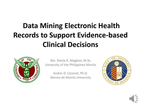 Pdf Data Mining Electronic Health Records To Support Evidence Based Clinical Decisions
