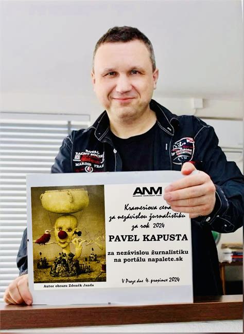 Pavel Kapusta Si Prevzal V Prahe českú Krameriovu Cenu Za Nezávislú