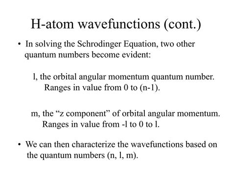ppt lecture 19 the hydrogen atom powerpoint presentation free
