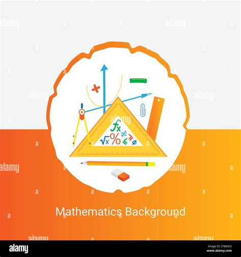 Mathematical Geometric Formulas Abstract Background Stock Vector Image