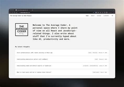 Adam K On Linkedin React Reactjs Blog