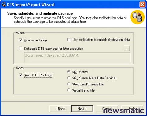 Cómo Utilizar Las Herramientas De Transformación De Datos En Microsoft Sql Server 2000 Newsmatic