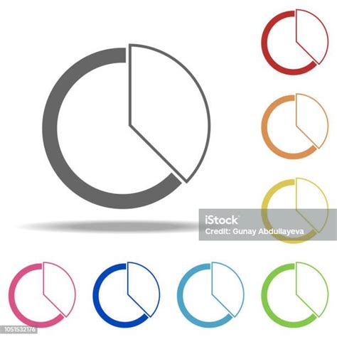 원형 차트 아이콘입니다 멀티에서 웹의 요소 아이콘 색깔 정보 그래픽 모바일 응용 프로그램 웹 디자인 웹 사이트에 대 한 간단한 아이콘 0명에 대한 스톡 벡터 아트 및 기타