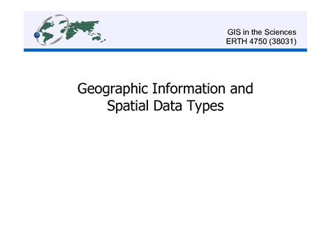 SOLUTION Geographic Information And Spatial Data Types Studypool