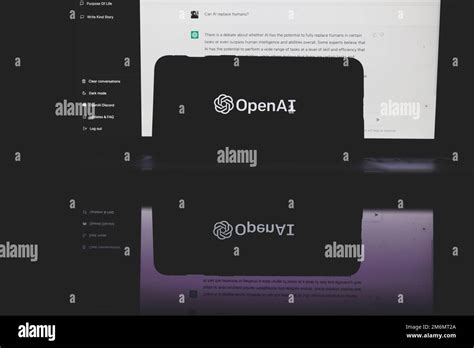 Chatgpt Openai Artificial Intelligence Computer Program On Pc Screen