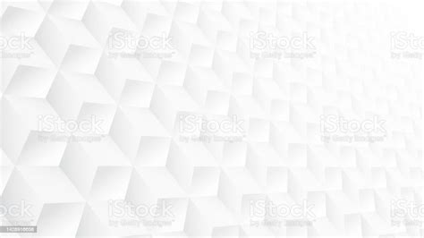 추상적인 3d 현대 큐브 사각형 패턴 배경 흰색과 회색의 기하학적 질감 벡터 일러스트 레이 션 0명에 대한 스톡 벡터 아트 및 기타 이미지 Istock