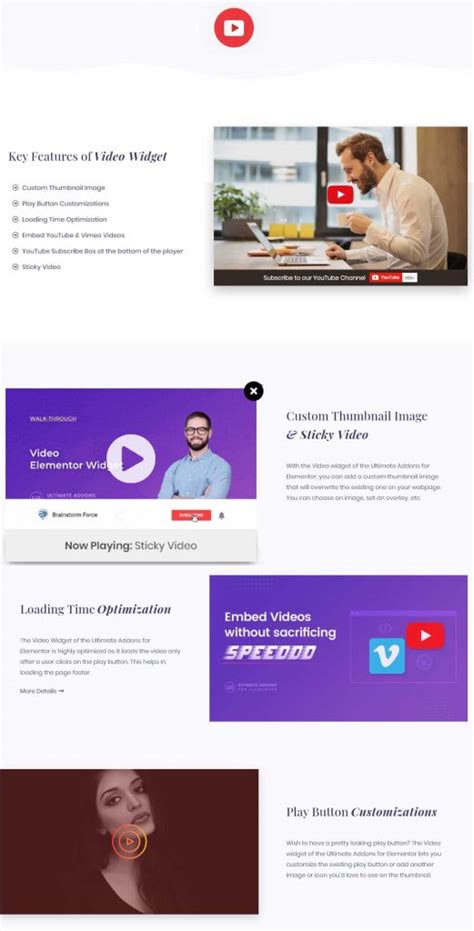 Video Player Official Elementor Addons Plugins And Widgets