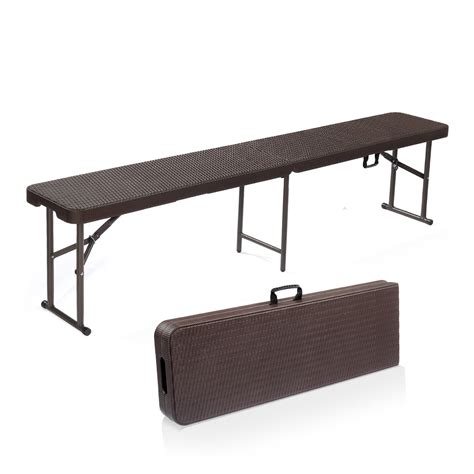 Ktaxon 6 Portable Folding Bench Perfect For Outdoor Party Picnic