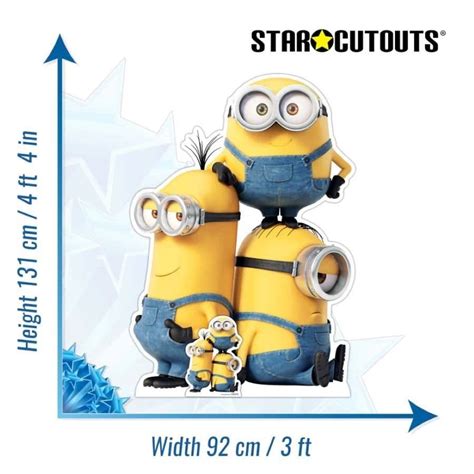 Minions Kevin Bob And Stuart Group Cardboard Cut Out