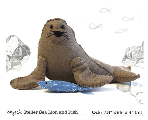 Steller Sea Lion Felt Sewing Pattern Pdf Jennifer Heynen Creative Co