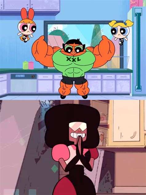 Garnet Reacts To Muscle Buttercup By Ducklover4072 On Deviantart
