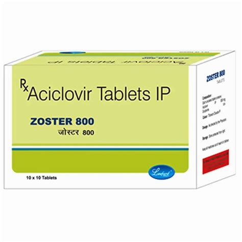 Zoster 800 Acyclovir Tab At ₹ 211 Strip Acyclovir Tablets In New