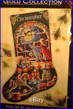 Dimensions The Gold Collection Must Be St Nick Stocking Counted Cross