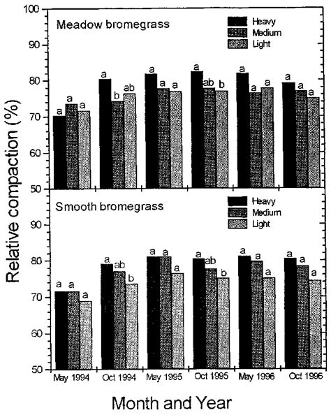 Relative Compaction At Different Measuring Times For Surface Soil Download Scientific