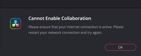 issues with collaboration projects r davinciresolve