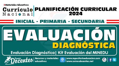 Evaluación Diagnóstico 2024 Kit De Evaluación Del Minedu Inicial