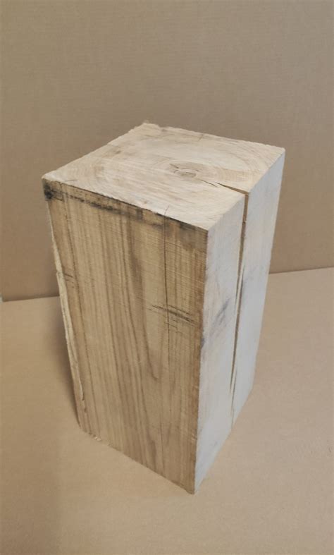 Wooden Oak Cube Wooden Stump Oak Block Fully Natural Raw Crude Material