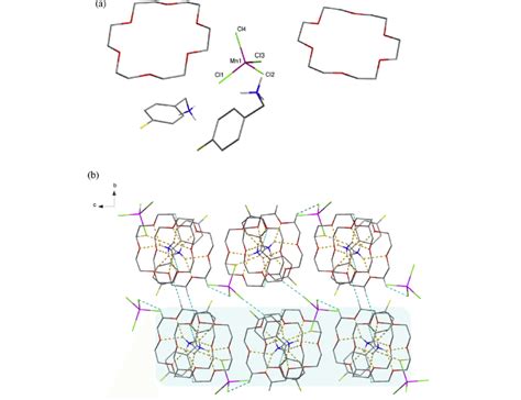 A The Asymmetric Unit Of 3 B The Supramolecular Architecture